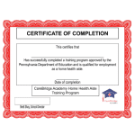 Replica Home Health Aide (HHA) Certificate Maker | Validgrad