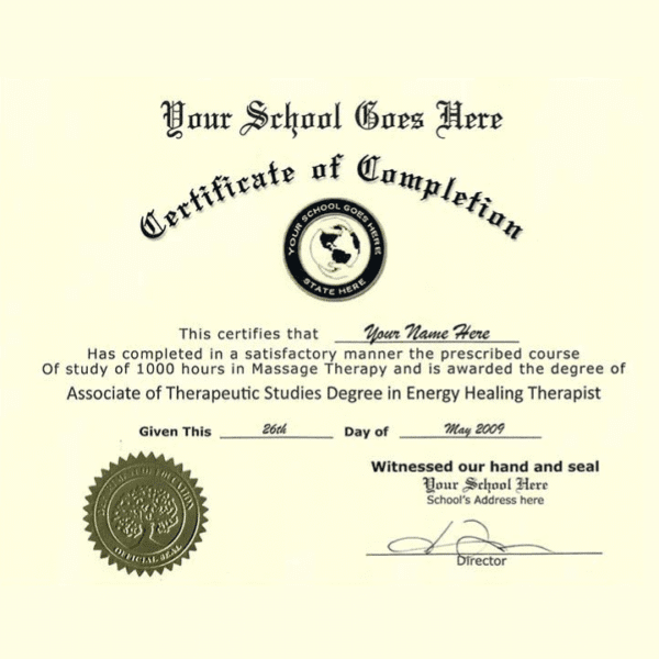 Replica Therapist Certificate Maker | Validgrad