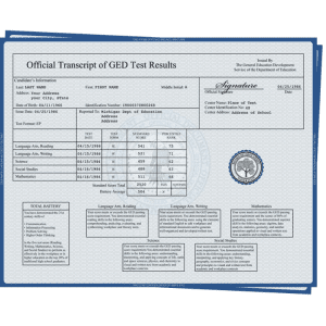 GED Transcript Maker | Validgrad